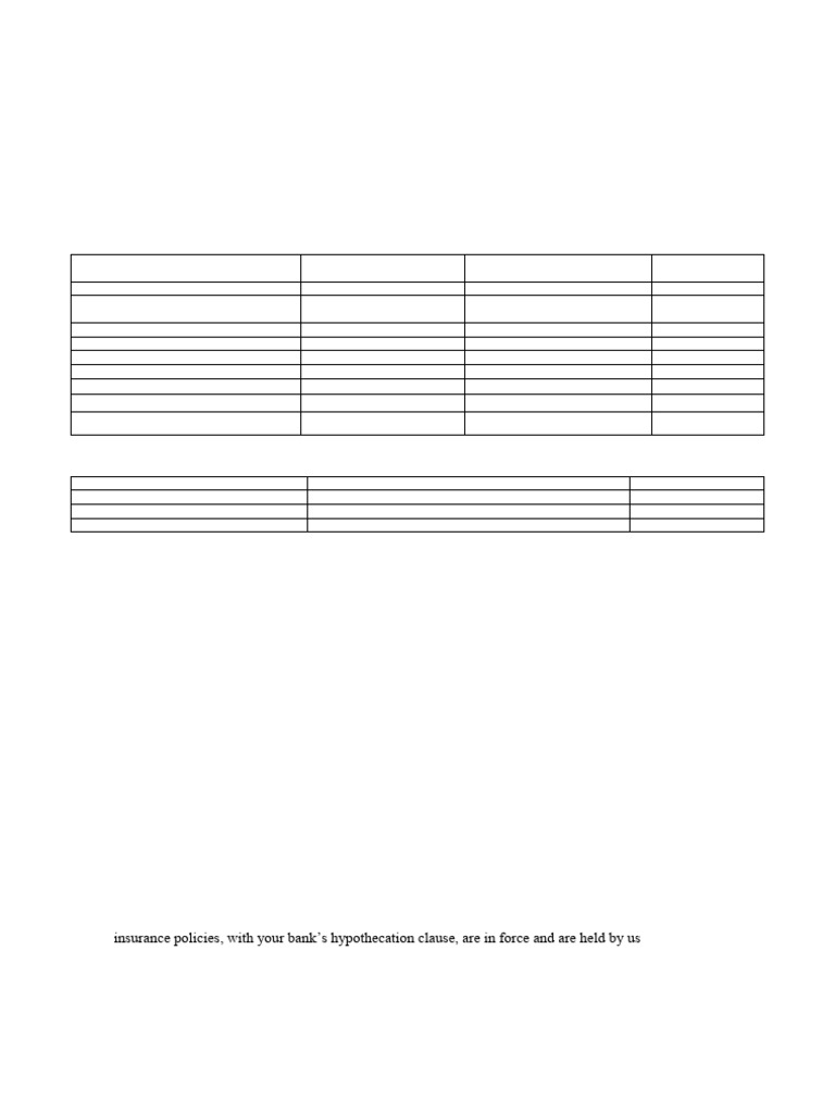Stock Statement Formats 1 1 | PDF