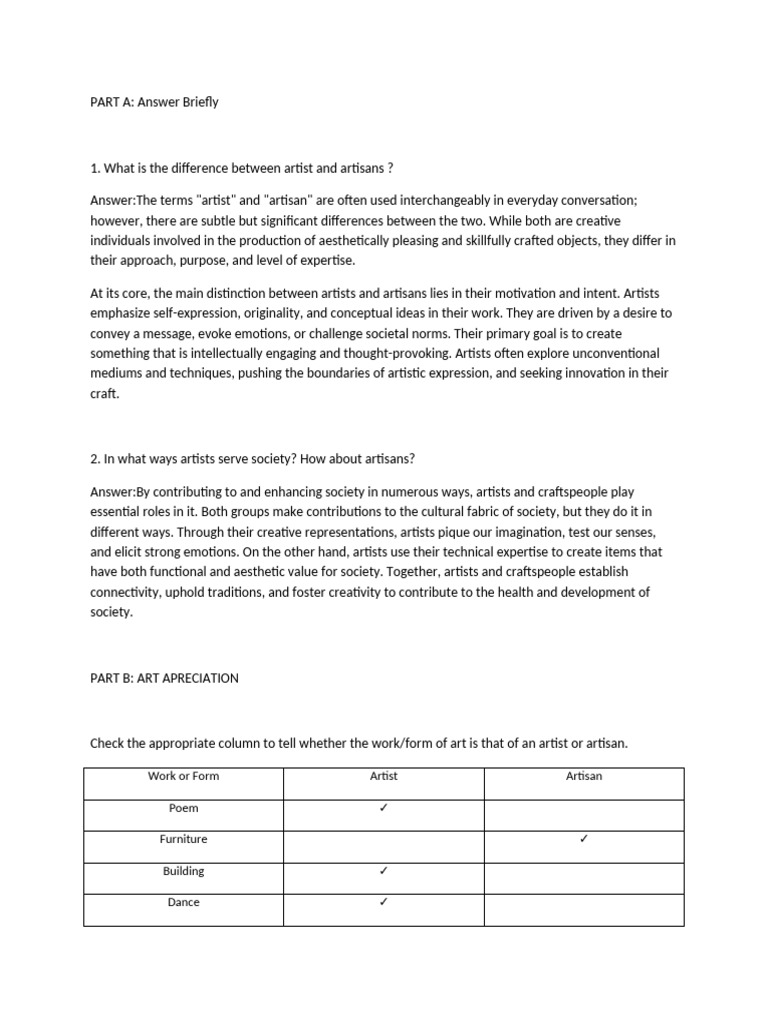 Module 5 Art Appreciation | PDF | Crafts | Cognition