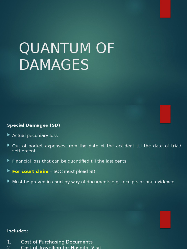 Quantum of Damages New2 | PDF
