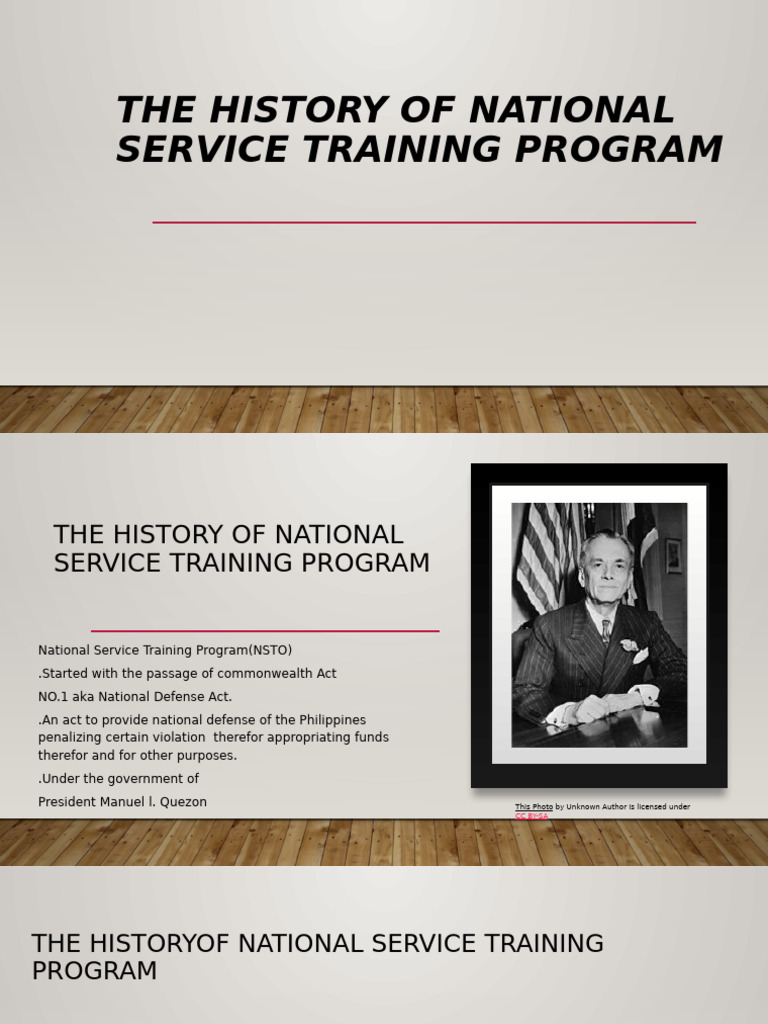 The History of National Service Training Program | PDF