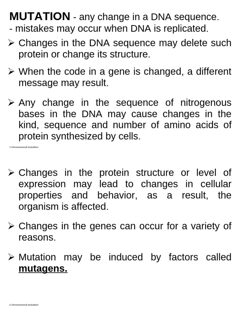 Chromosomal Mutation | PDF