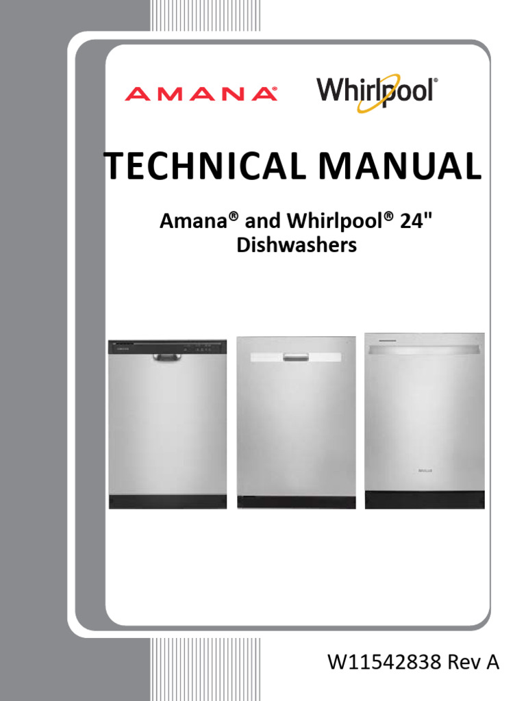 Whirlpool Technical Manual w11542838 Reva | PDF