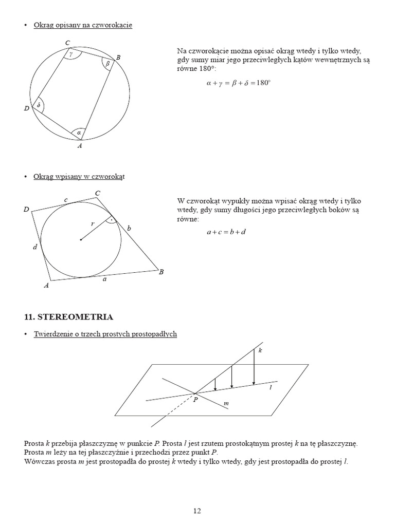 Matura - Stereometria | PDF