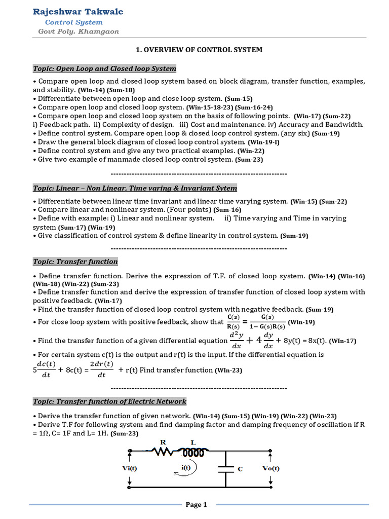 CSP Unit-1 Question Bank (Updated Upto Sum 24) | PDF