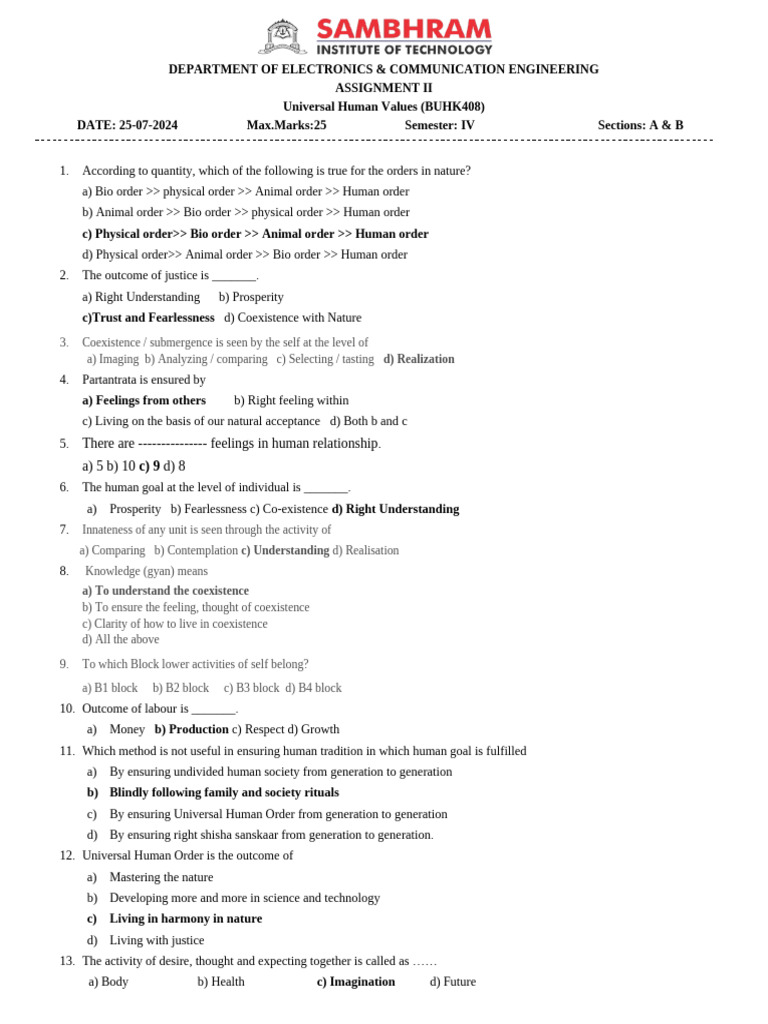 UHV BUHK408 Assignment 2 | PDF | Behavioural Sciences | Career & Growth