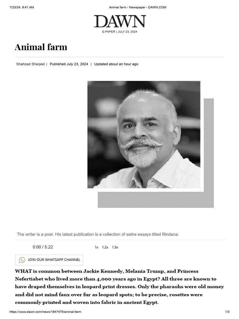 Animal Farm - Newspaper | PDF