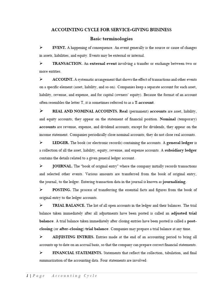Accounting Cycle | PDF | Debits And Credits | Business
