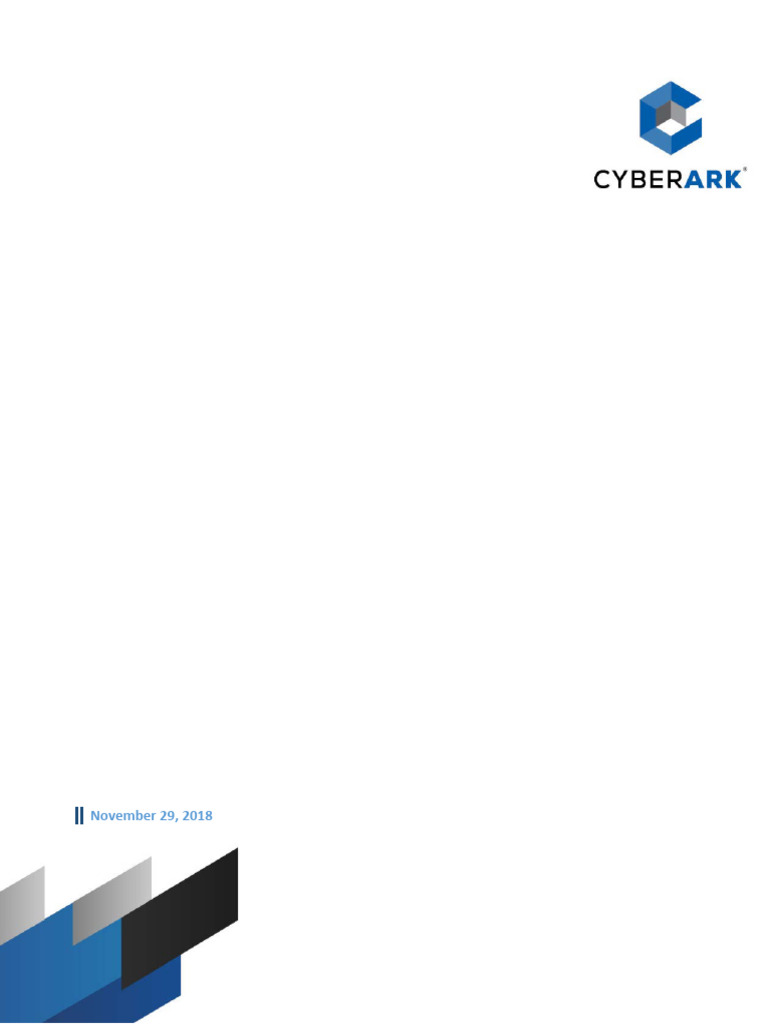 CyberArk Security Services | PDF