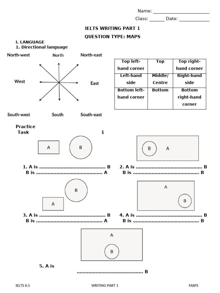 Ielts 6.5 Writing Task 1 Map | PDF
