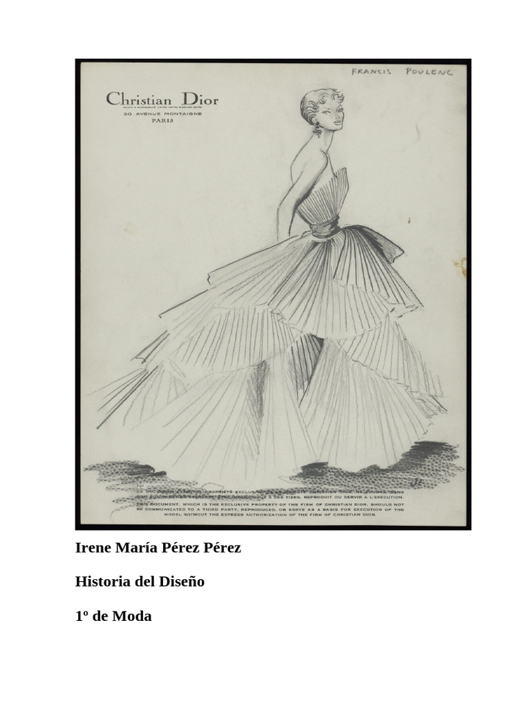 Historia del Diseño: Christian Dior | PDF | Perfumery | Fashion Design
