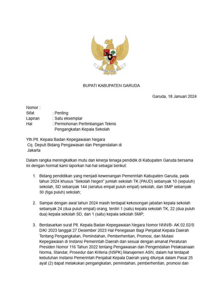 Format Surat PPK | PDF