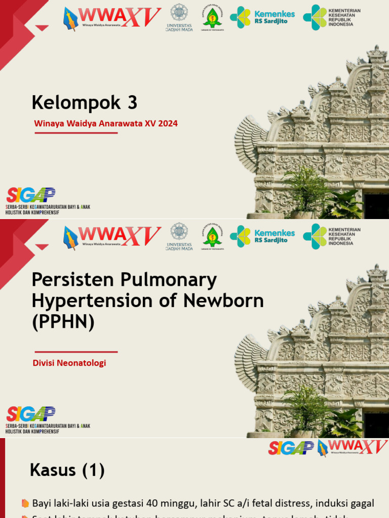 NEONATOLOGI - Persisten Pulmonary Hypertension of Newborn (PPHN) | PDF