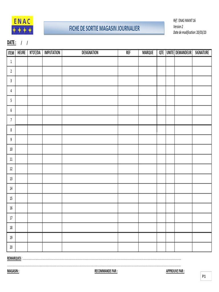 Fiche de Sortie Mag V 2. | PDF