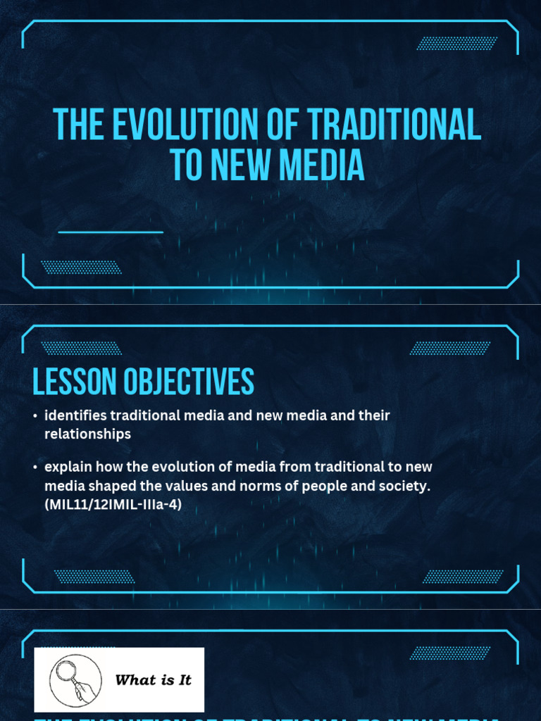 The Evolution of Traditional To New Media | PDF