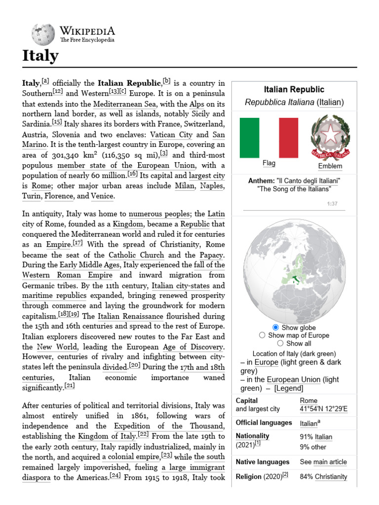 Italy | PDF