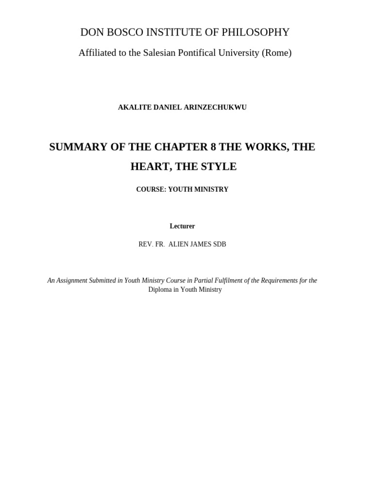 Chapter 8 Summary | PDF