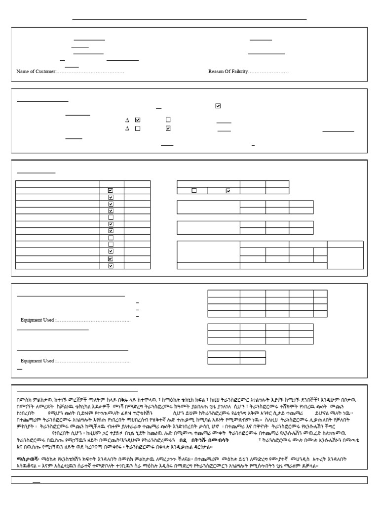 Burnt Distrbution-Transformer Test and Inspection Report: NB ...