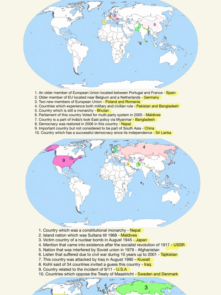 World Maps Board | PDF | European Union | South Asia