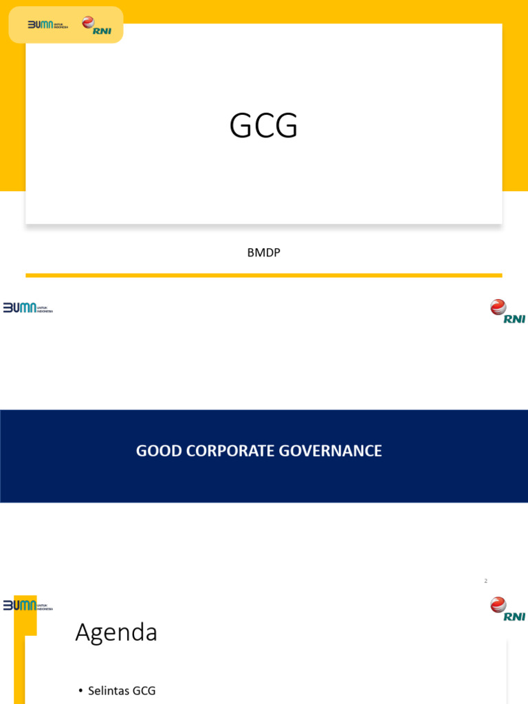 Good Corporate Governance | PDF