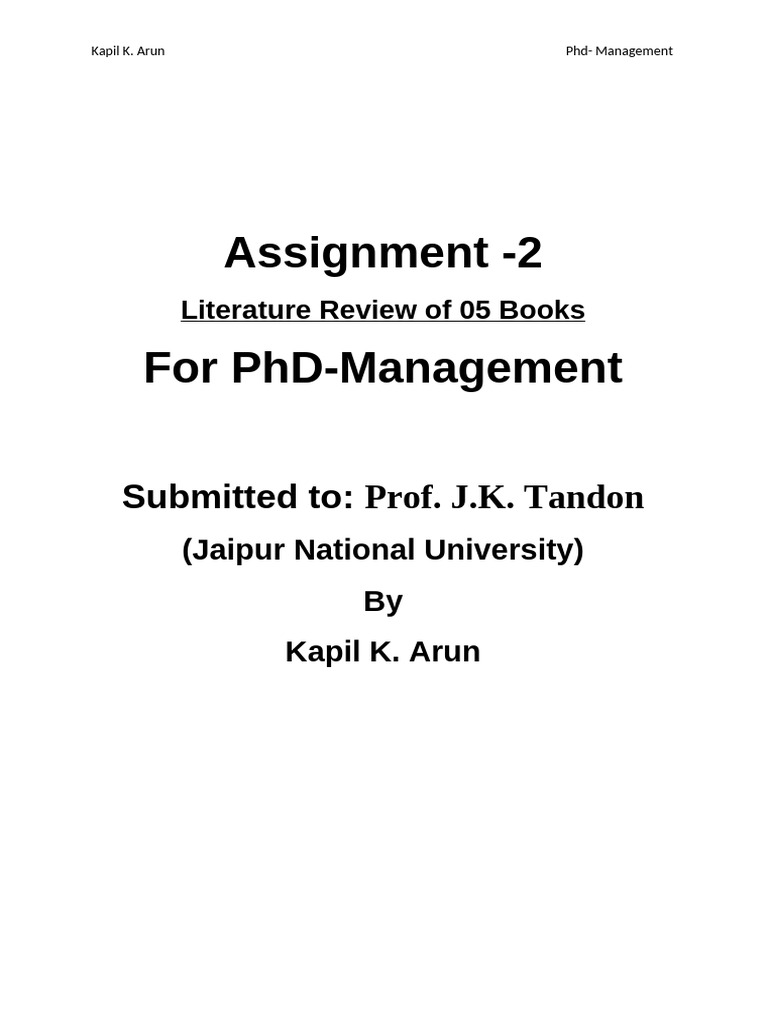 Assignment-2 - 5 Books Reviews | PDF