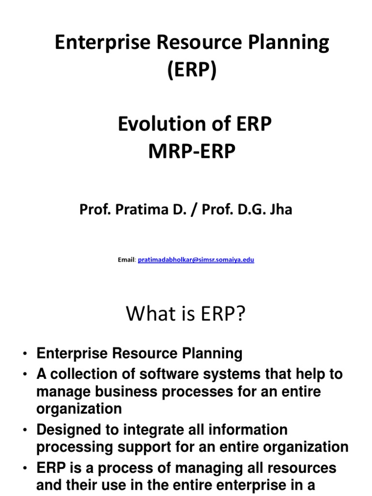 ERP Evolution | PDF | Enterprise Resource Planning | Information Management