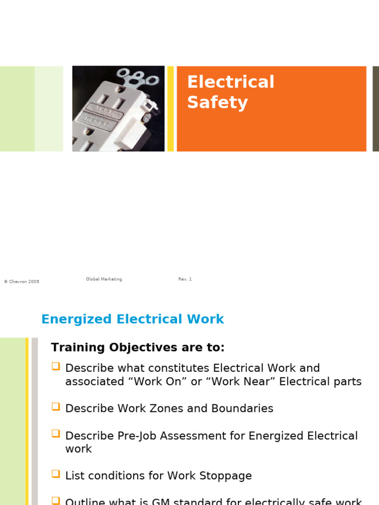 AP Electrical Safety SWP | PDF
