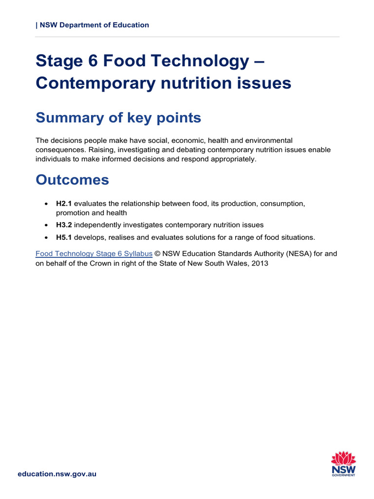 Contemporary Nutrition Issues | PDF