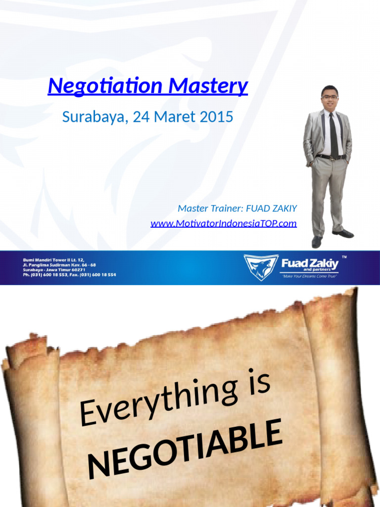 Negotiation Mastery | PDF