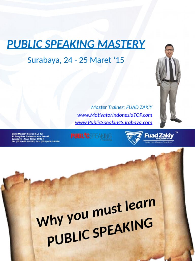 Public Speaking Mastery | PDF