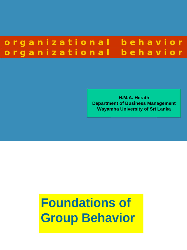 Group Behaviour | PDF