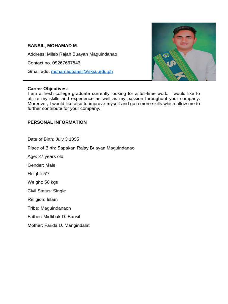 BANSIL Resume | PDF