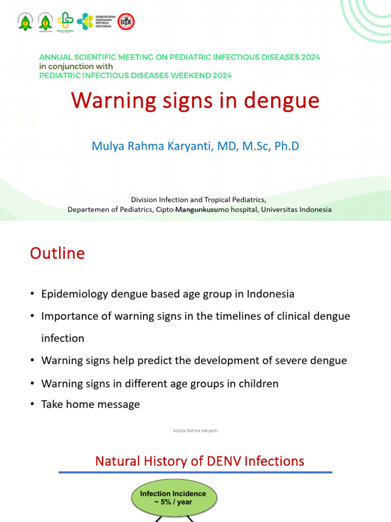 Warning Signs in Dengue - Karyanti - Handout | PDF