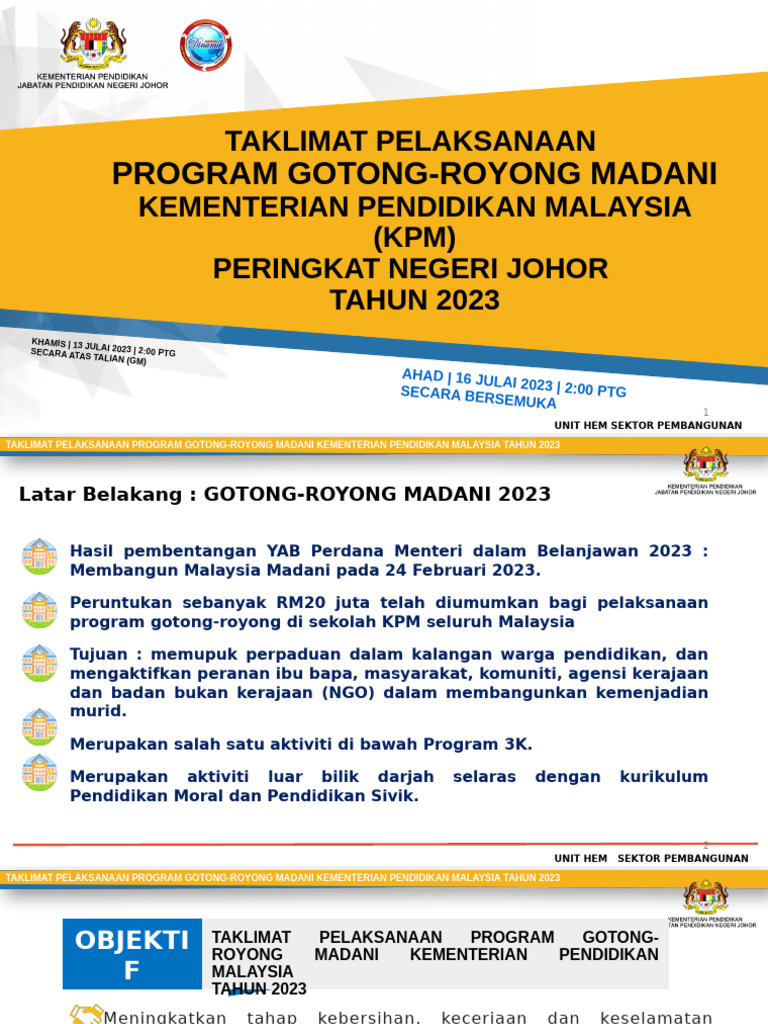 Gotong Royong JDT | PDF
