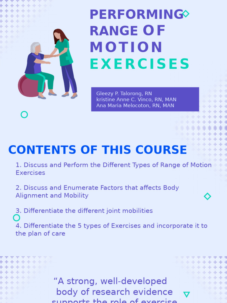 Range of Motion Lesson | PDF | Muscle Contraction | Skeletal Muscle