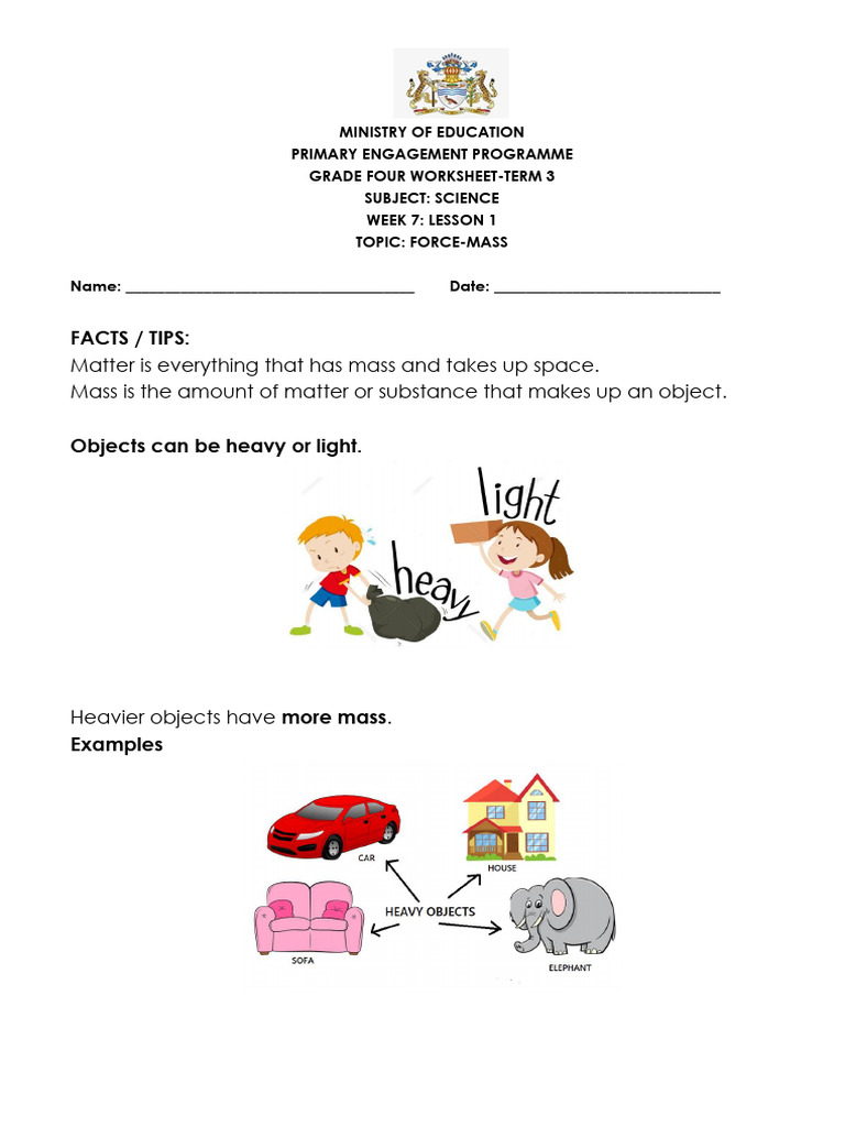 Grade 4 Science Term 3 Wks 7-11 & Review (Reviewed) | PDF | Gravity | Orbit