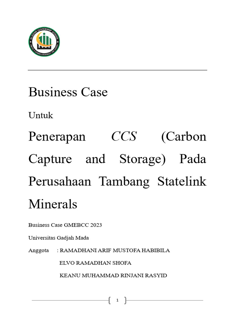 Proposal Gmebcc - Aman Bolo - Ramadhani Arif Mustofa Habibila | PDF