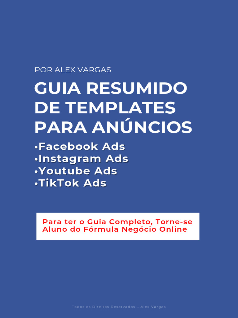 roteiro-resumido-de-anúncios-FORMULANEGOCIOONLINE | PDF