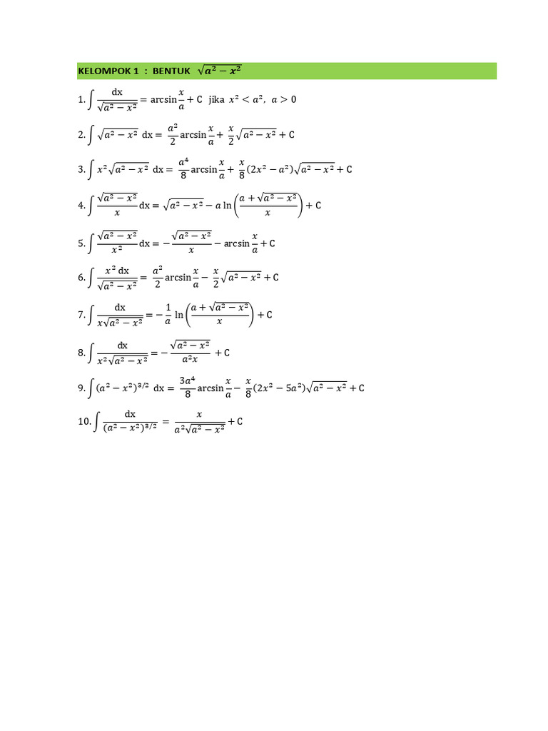 Review Integral | PDF