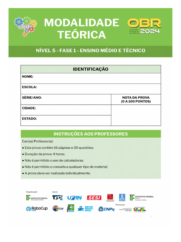 Prova Obr 2024 | PDF