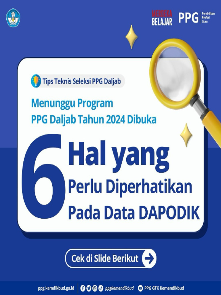 6 Hal Yang Perlu Diperhatikan Sebelum Seleksi PPG Daljab 2024 | PDF