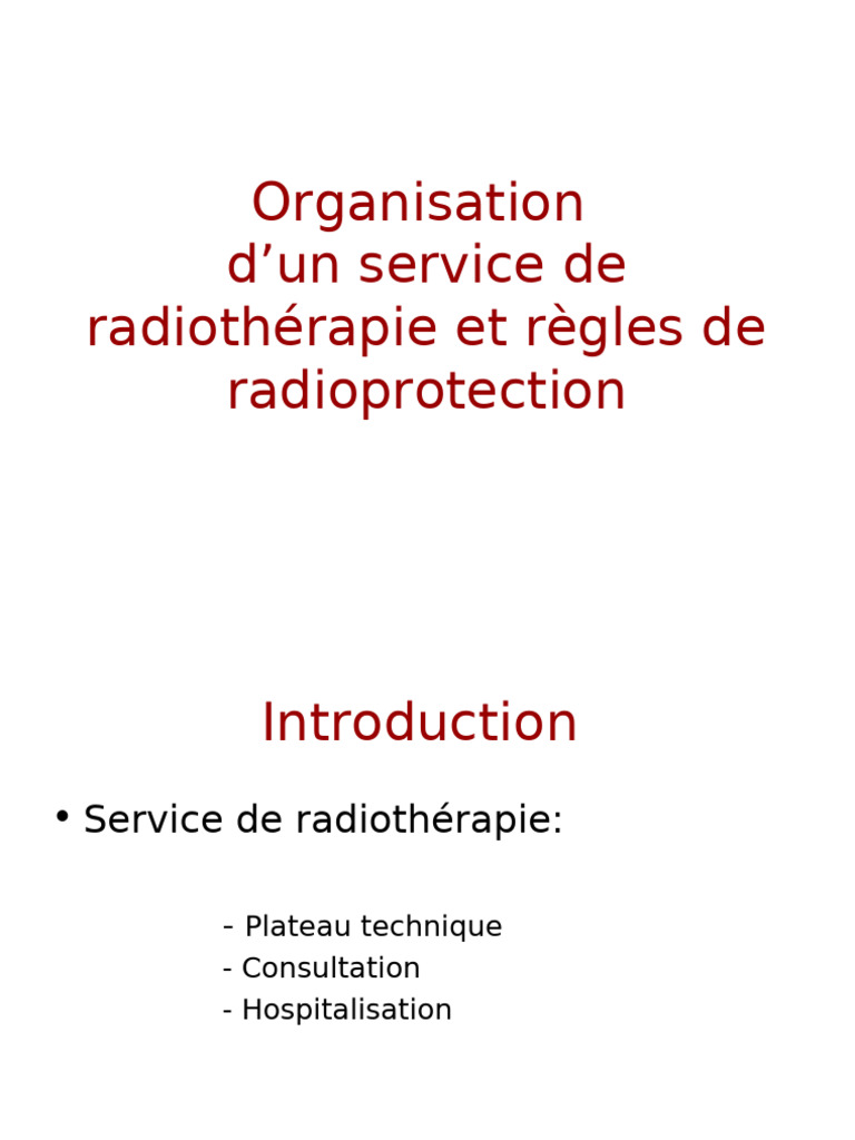 Organisation Et RP Du Service de RTH | PDF