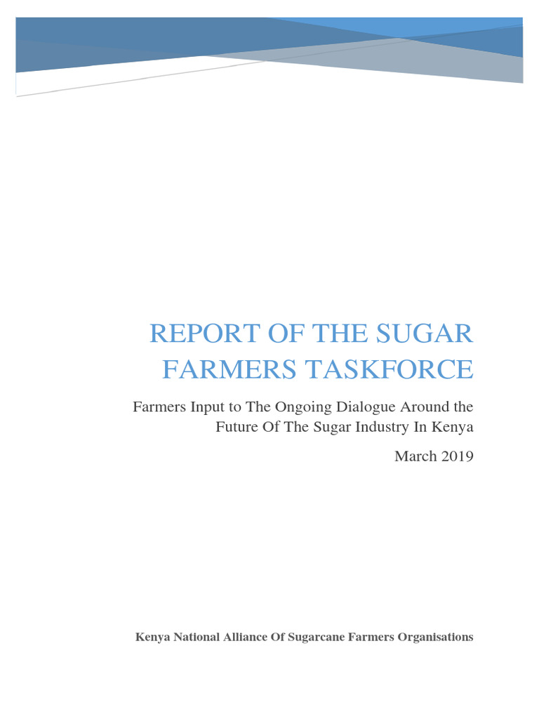Sugar Taskforce Report | PDF