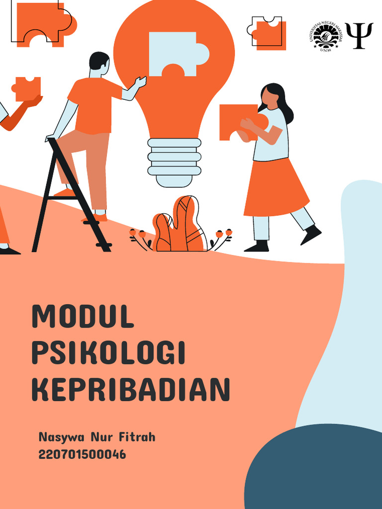 Putih Dan Oren Abstrak Sampul Modul A4 | PDF
