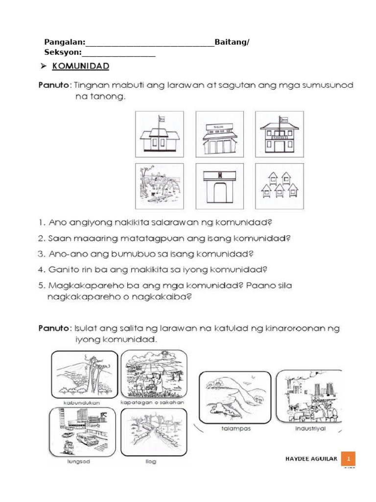G2 W3 worksheet | PDF