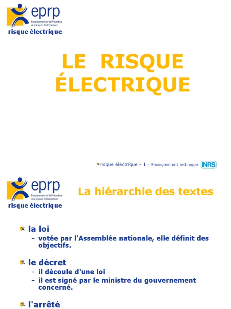 Risque Electrique | PDF