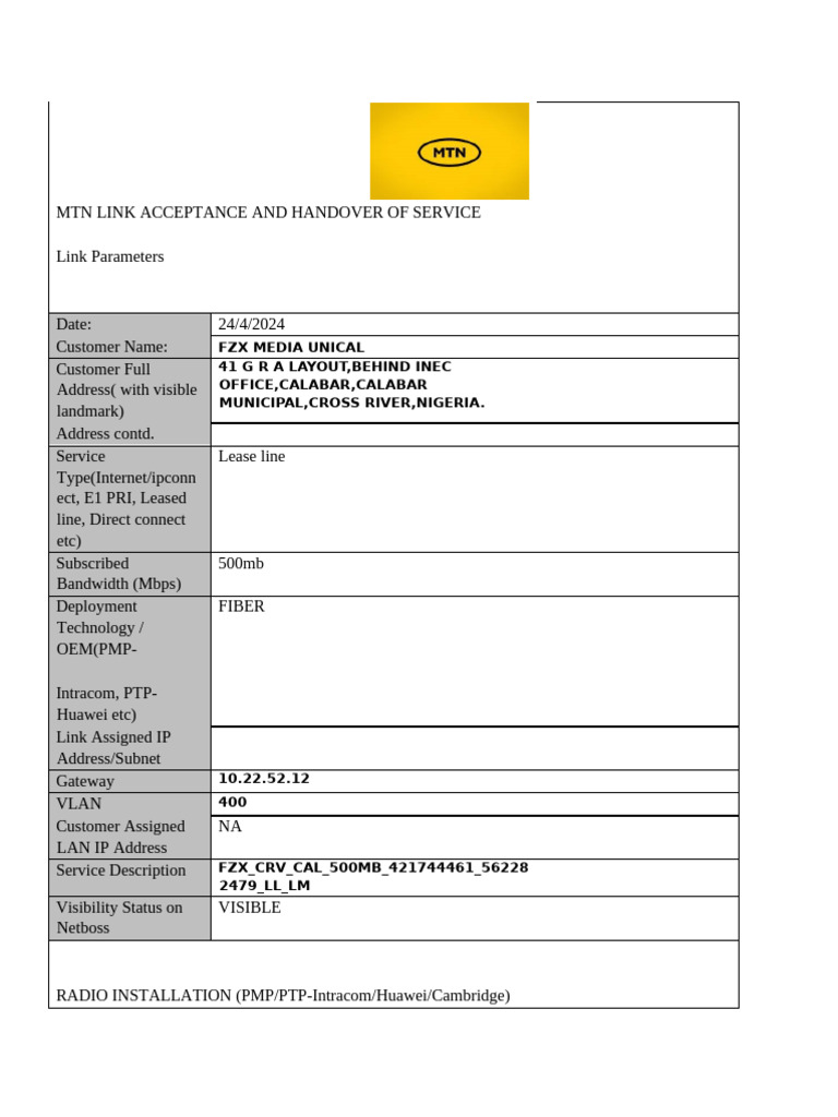 Sign Off Doc FZX Signed | PDF