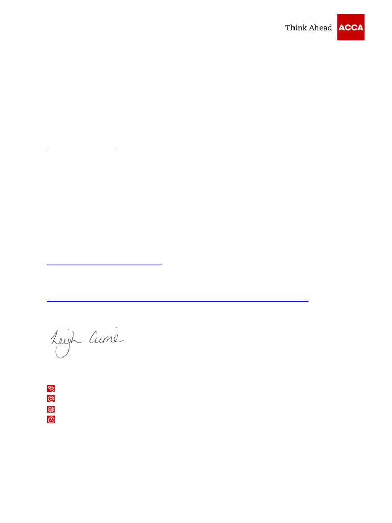 ACCA Letter of Equivalence | PDF