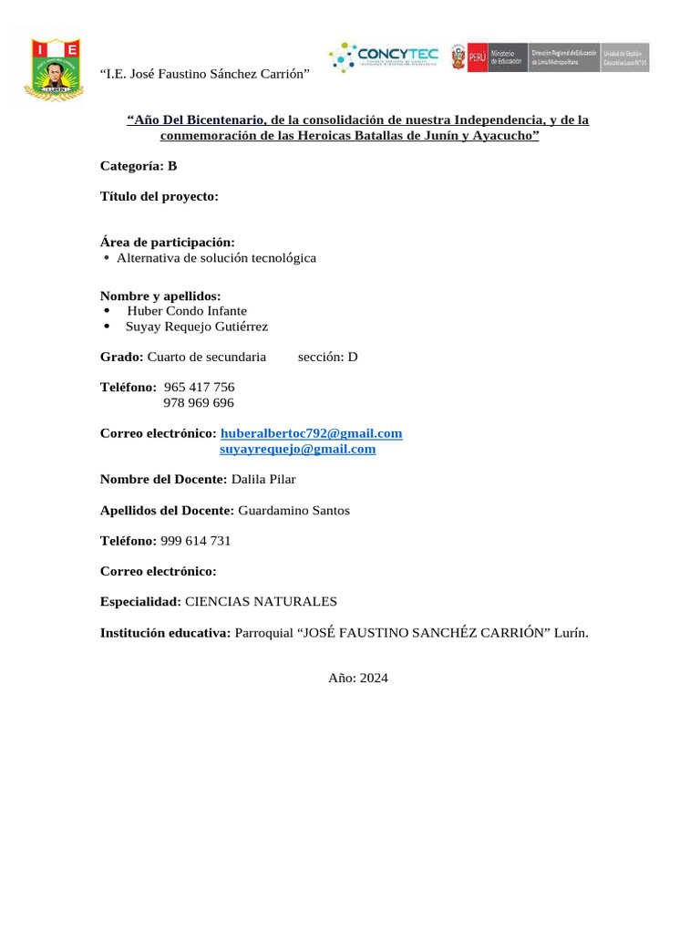 Proyecto de Ciencias | PDF