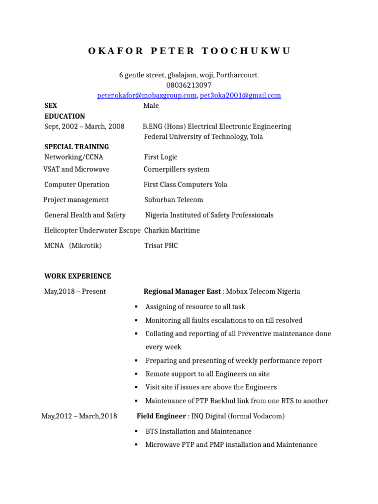 OKAFOR PETER TOCHUKWUm | PDF