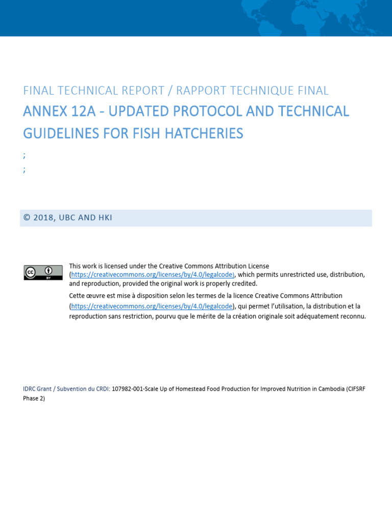 Annex 12A - Updated Protocol and Technical Guidelines For Fish ...
